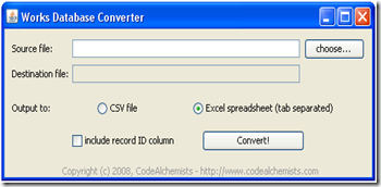 Tecnica: Leggere il contenuto di file .wdb di Microsoft Works